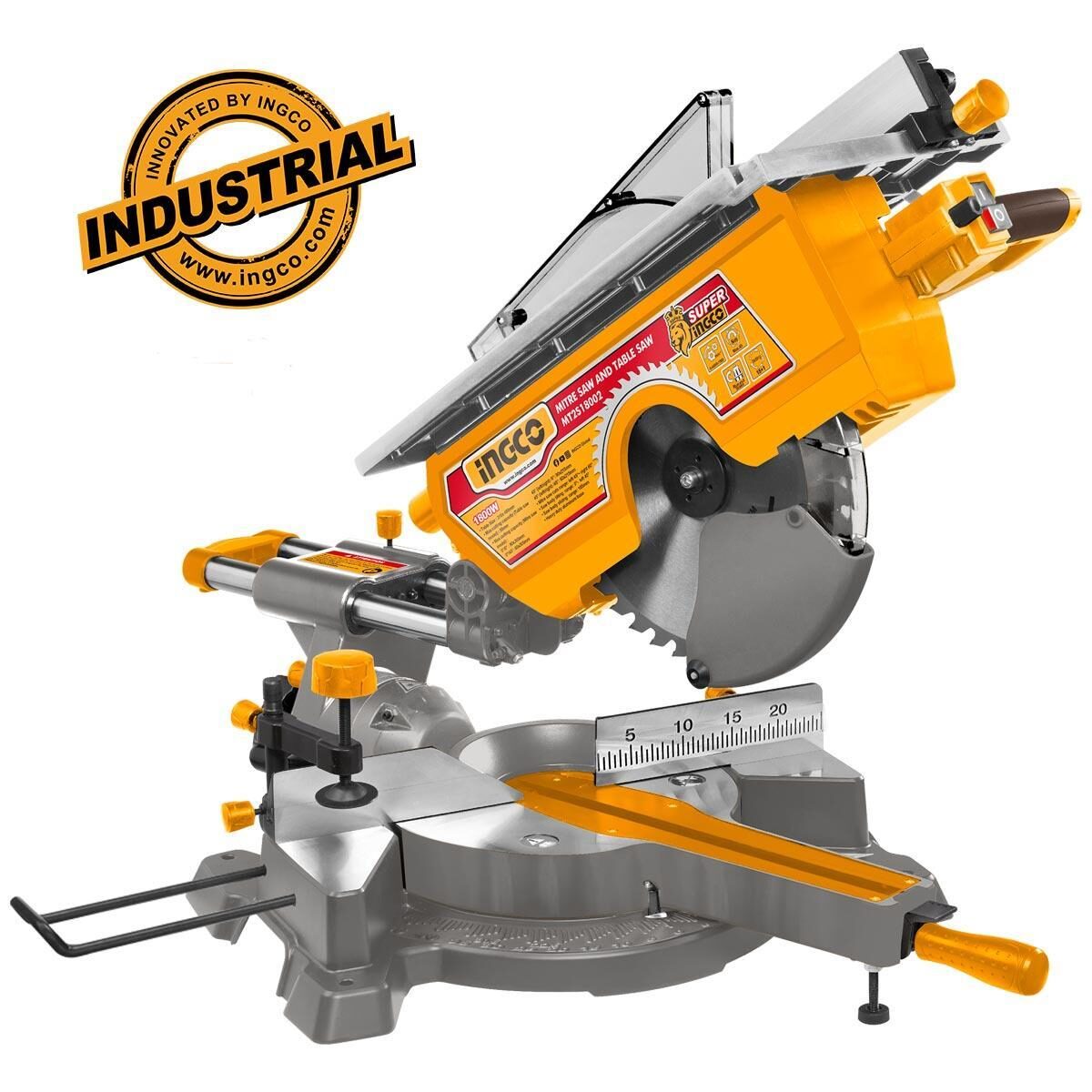 Ηλεκτρικό Φαλτσοπρίονο Radial Ξύλου 2 Εργασιών 1800W Ingco MT2S18002 ...